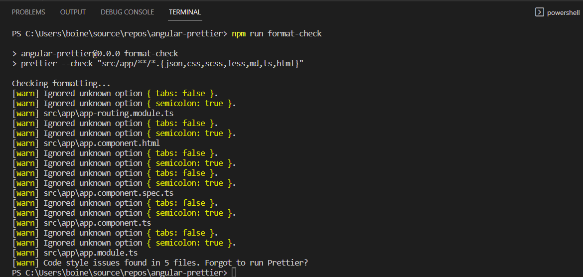 Configure Prettier With Angular Blouppy